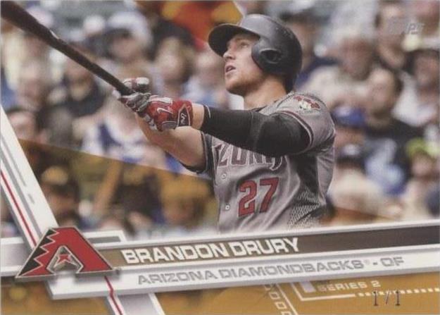 2017 Topps Mini - Brandon Drury #470 Gold /1 for sale online | eBay