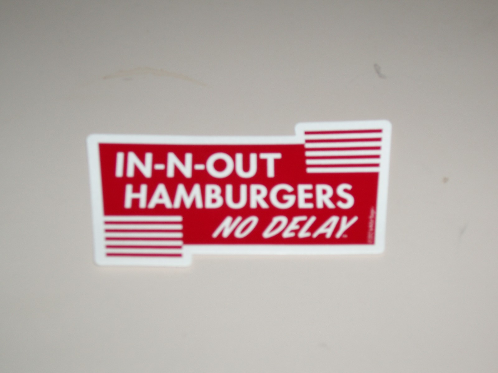 LOT OF 30 IN N OUT BURGER STICKER IN AND OUT HAMBURGERS NO DELAY SO CAL ...