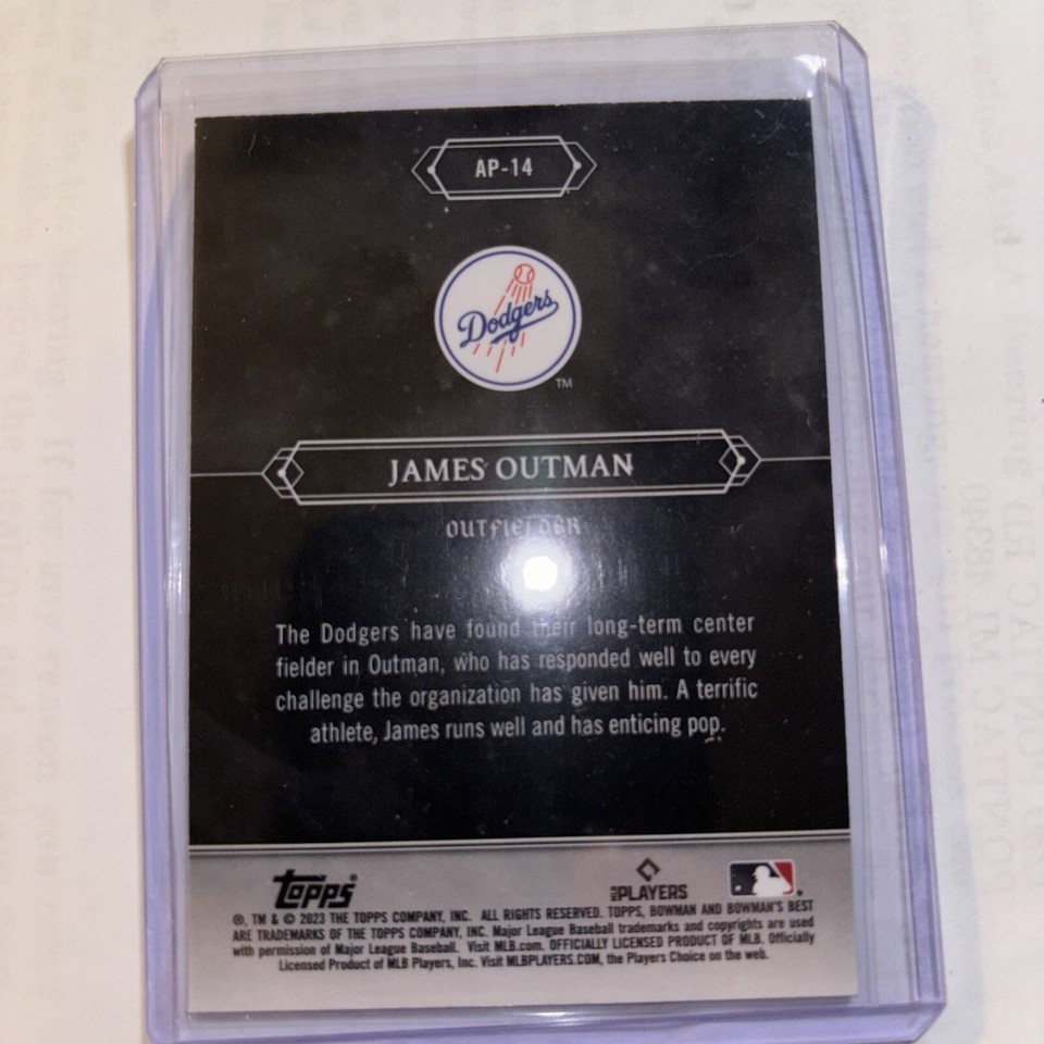 2023 Bowmans Best - JAMES OUTMAN - SP Astral Projections Refractor 🚨 | eBay