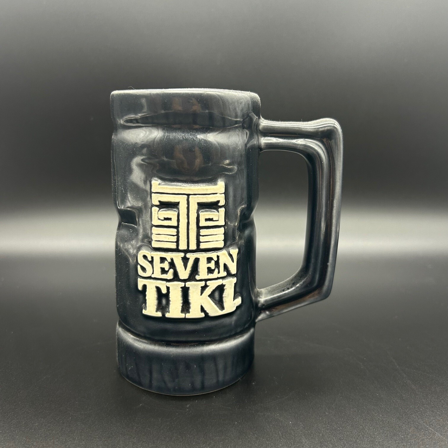 Seven Tiki Fijian Rum Coffee Mug Black Ceramic 2010 | eBay