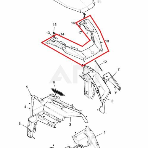 2017 Polaris General 1000 4p Outer Hood 5452452-402 Silver for sale ...