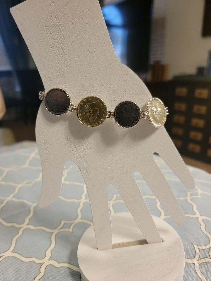 Vintage Italian Designer MILOR High End Italian Coin Sterling Silver ...