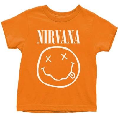 Nirvana Kids Toddler T-Shirt: White Happy Face | eBay