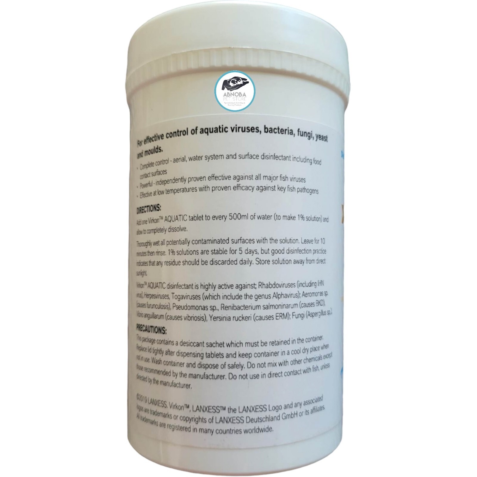 LanXESS VirkonAQUATIC Tablets 50 x 5g Koi Pond and fish farms Nets ...