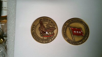CHALLENGE COIN OLDER RARE USASSOC COMMANDING 3 STAR GENERAL FIRST IN ...