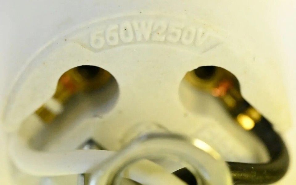 White Ceramic Porcelain Bulb Light Lamp Socket 250V 660W E136278 Sun ...