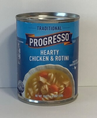 Progresso Traditional Hearty Chicken & Rotini Soup 19 oz Lot of 8 FREE ...