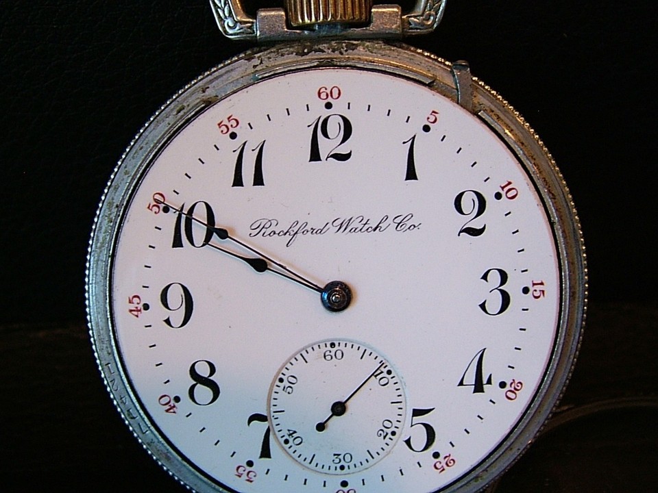 Antique ROCKFORD 16s Pocketwatch 17J Mint Dial & Movement Grade 575 ...
