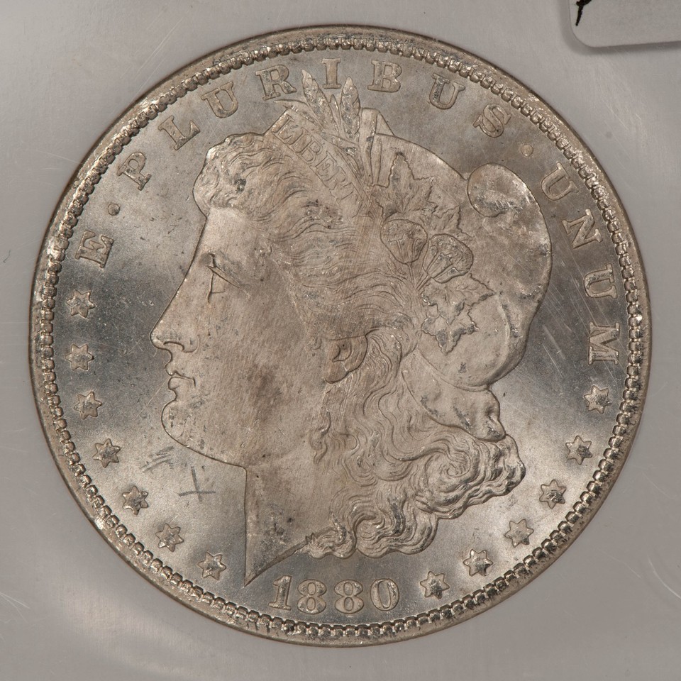 1880-CC $1 Morgan Silver Dollar - Key Date Carson City - NGC MS 65 ...
