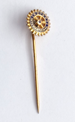Rotary International Vintage Enamel Lapel Stick Pin Badge. PB8-1460 ...