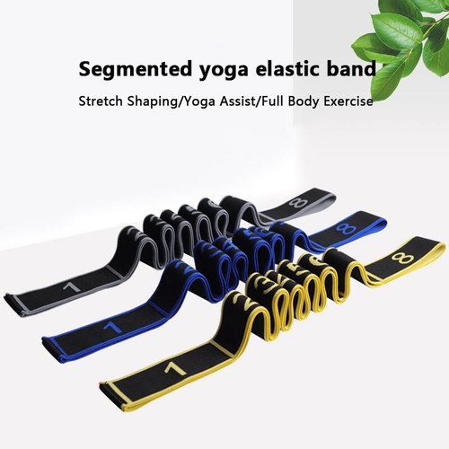 Yoga Stretching Belt Dance Stretching Band Loop Pilates Fitness Tension ...