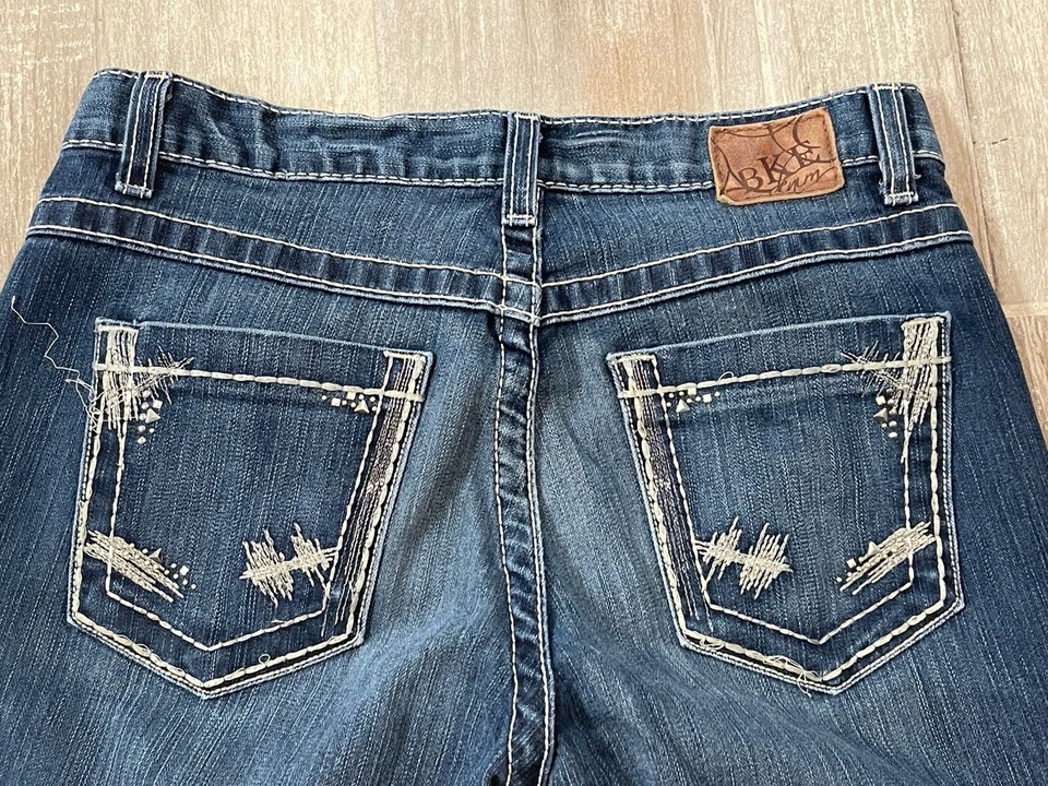 VTG BKE Buckle Drew Jeans Womens Size 28x29.5 Blue Boot Cut Stretch ...