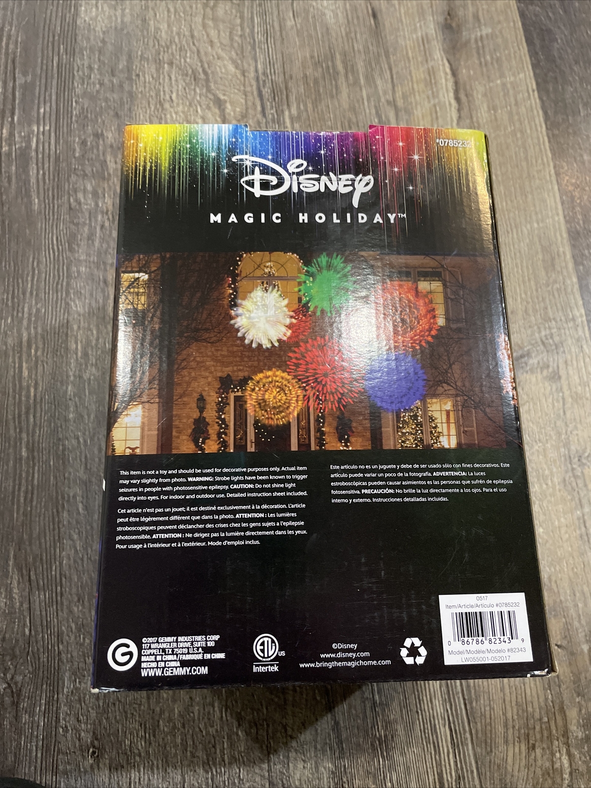 Disney Magic Holiday LED Fireworks Projection Spotlight Sound Effects ...