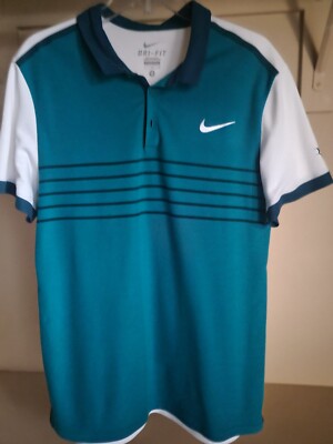 Nike Roger Federer RF 2015 US Open NYC Tennis Jersey Size L Advantage ...