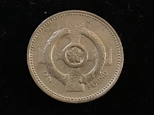 1996 British England Pound Coin Celtic Cross &Torc Representing ...