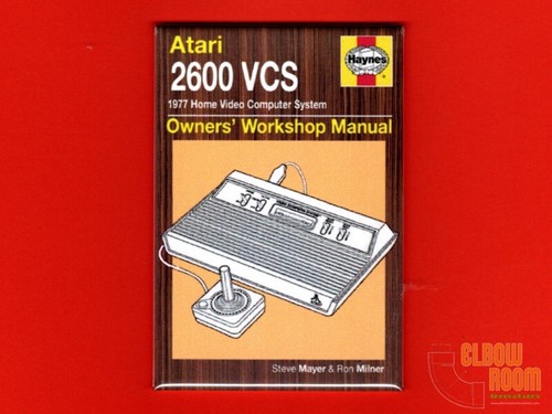 Haynes Atari 2600 VCS manual cover 2x3" fridge/locker magnet | eBay