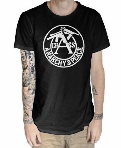 Crass Anarchy & Peace T Shirt - Punk Hardcore Anarchist Symbol | eBay