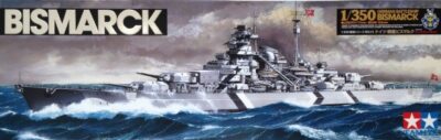 Tamiya 78013 German Battleship Bismarck 1/350 Scale Plastic Model Kit ...