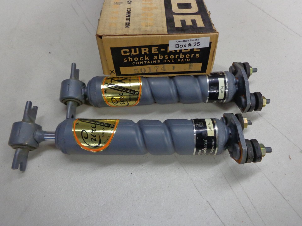 1965-70 Mustang 1967-70 Cougar Cure-Ride 50/50 FRONT HPC Vintage Shocks ...