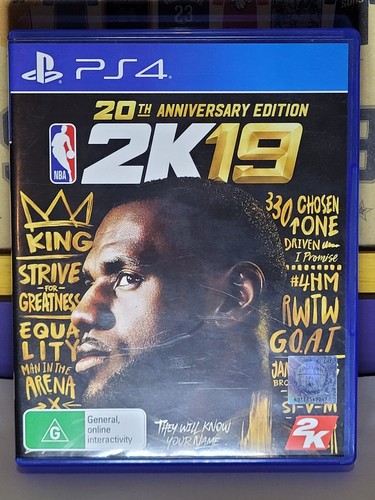 NBA 2K19 PS4 PlayStation 4 20th Anniversary Edition LeBron James | eBay Australia