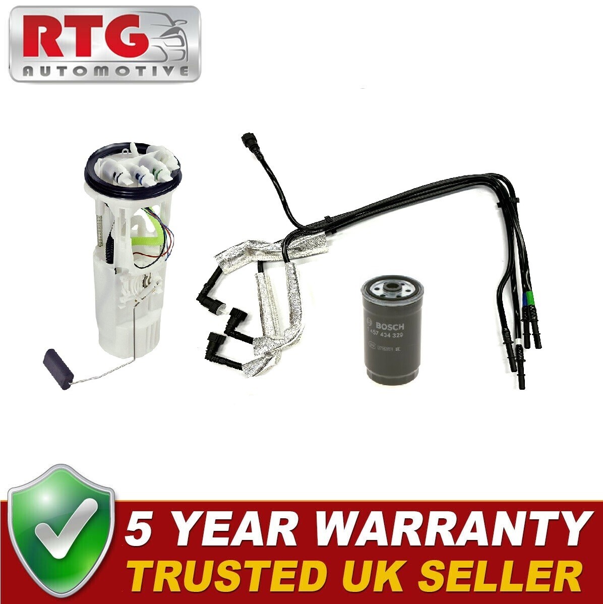 Rear Fuel Pipes Cluster + Fuel Pump + Filter For Discovery 2.5 Diesel ...