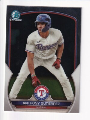 2023 Bowman Draft Anthony Gutierrez Chrome Texas Rangers #BDC-100 | eBay