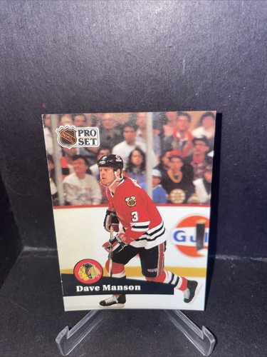 Dave Manson 1991-92 Pro Set #41 Chicago Blackhawks | eBay