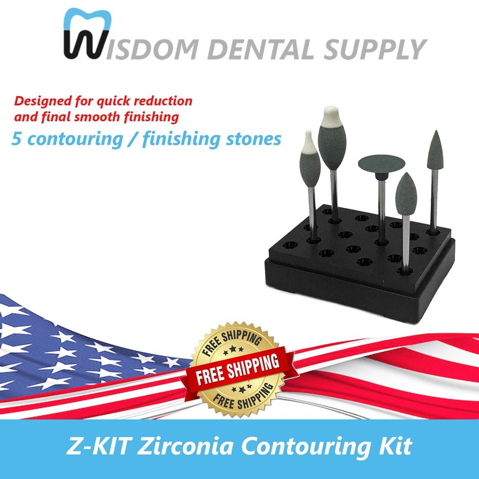 BesQual 221-000-Z-KIT Zirconia Contouring Kit for Pre-Sintered Zirconia ...