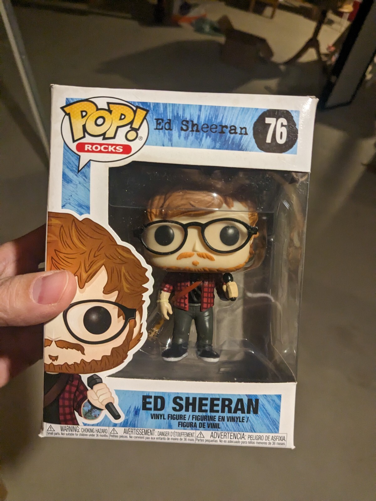 Ed Sheeran Funko POP #76 - stain on top of box | eBay