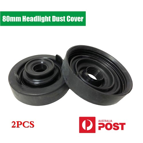 2pcs 80mm Rubber Car Headlight Housing Extended Dust Cover Rubber Bulb ...