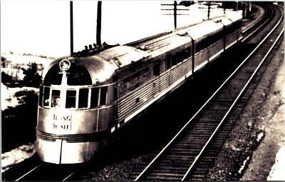 Flying Yankee Boston Zephyr Reprint Postcard Railway Train Engine ...