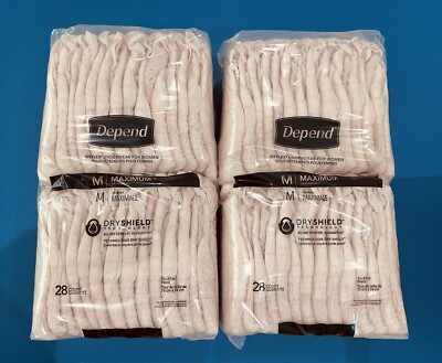 Depend Incontinence Underwear For Women - Size M - 56 Count - NEW In ...