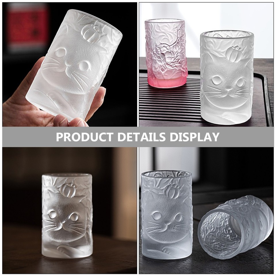 Glass Cocktail Cup Beverage Drinking Glass Transparent Wine Glass Cat ...