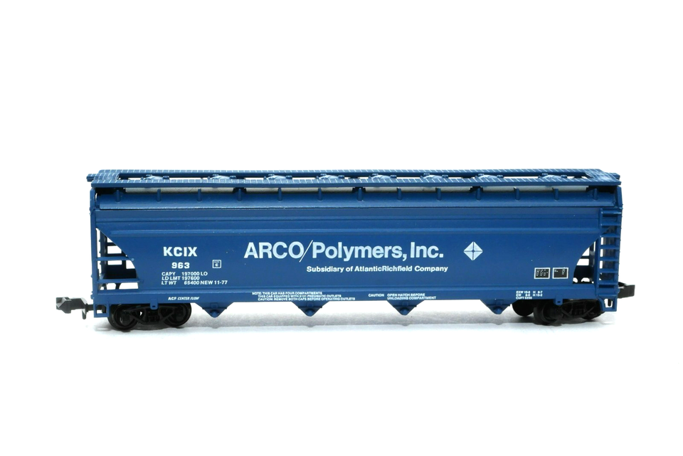 N SCALE/ATLAS ARCO/POLYMERS CENTERFLOW HOPPER #963 | eBay