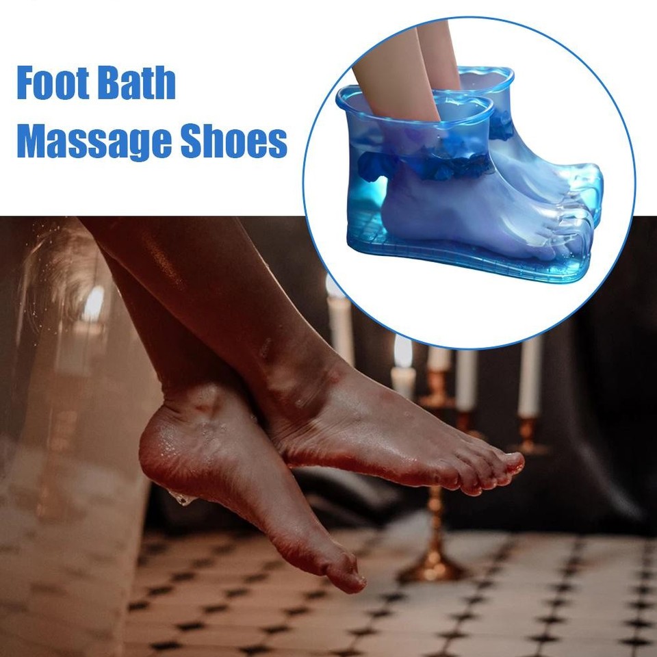 Foot Bath Massage Shoes Men and Women Miss Feet Soaking Boots Spa A2R4 ...