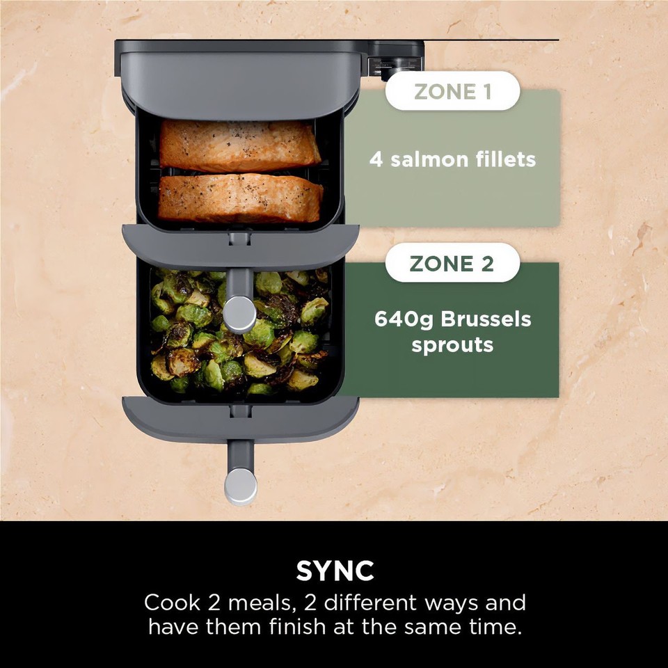 Ninja SL400UK Air Fryer Free Standing Black / Grey | eBay UK