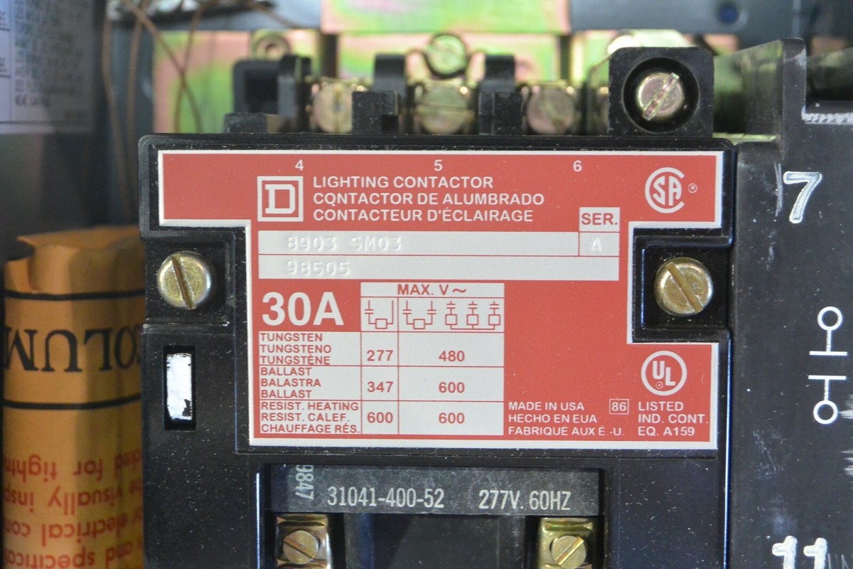 Square D 30a Lighting Contactor | Shelly Lighting