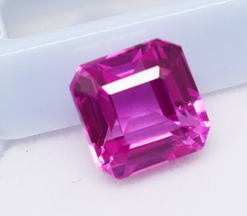 11.10 CT Natural Hot Pink Ruby Certified Treated Emerald Cut Loose ...