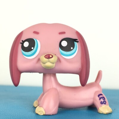 Authentic Littlest Pet Shop #1306 Dog Dachshund / Original Hasbro LPS ...