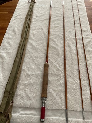 Vintage Montague Flash Bamboo Rod 9ft with two tips | eBay