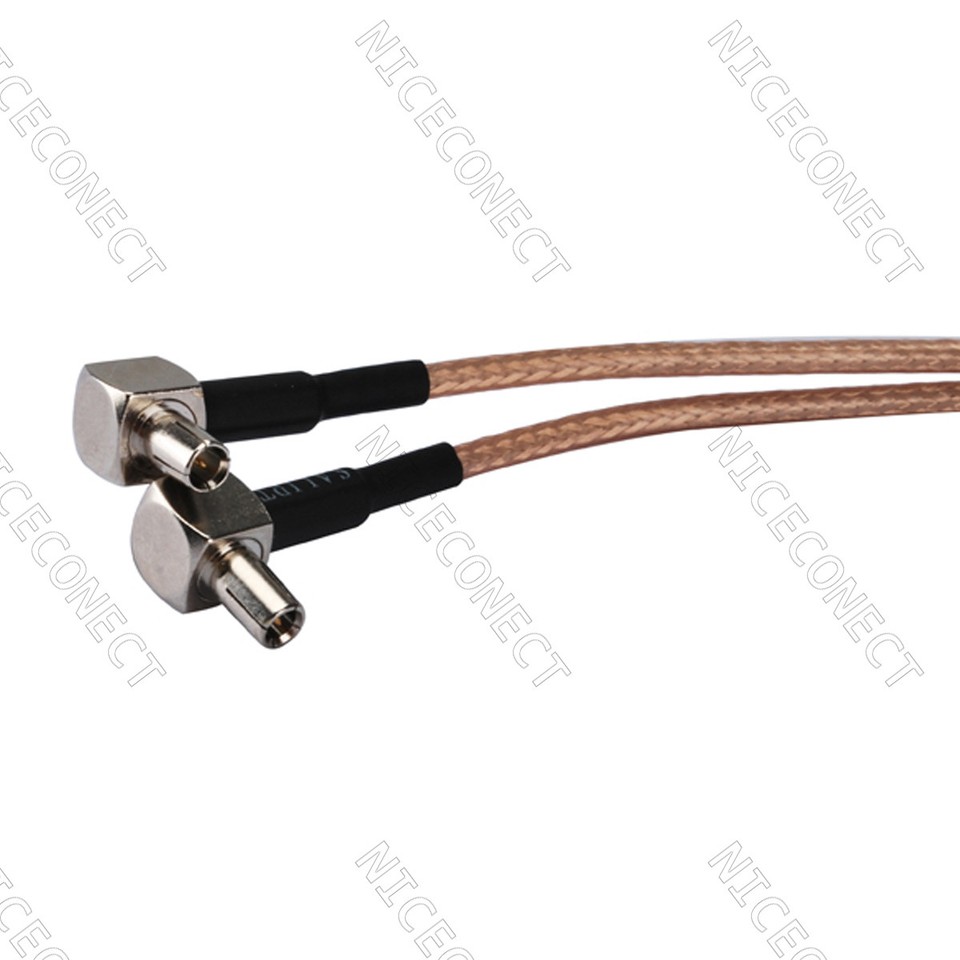 3x F Female to Y Type TS9 Male Plug Splitter Combined Pigtail Cable ...