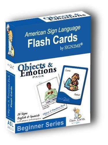 Beginner Ser.: Sign2Me ASL Flash Cards - Objects and Emotions : Objects ...