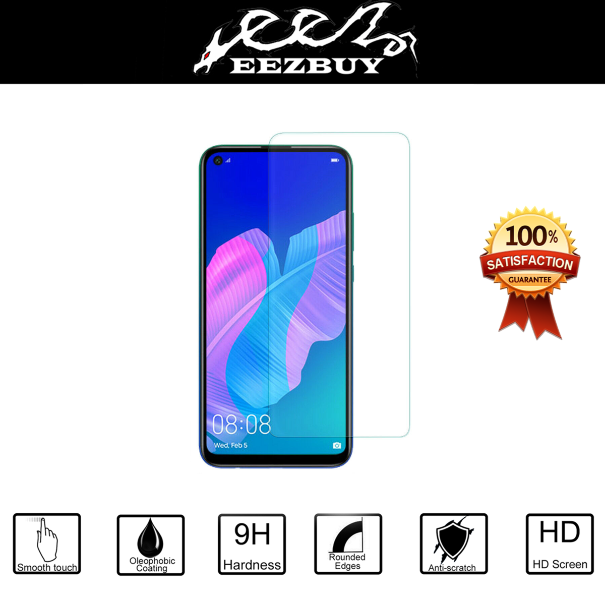 Premium Tempered Glass Film Screen Protector for Huawei Y5P Y6P Y7P | eBay