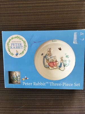 Peter Rabbit Three Piece Ceramic Set ~ by Gund ~ #4048902 ~ NIB | eBay