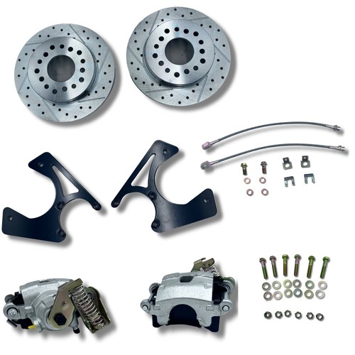 GM 10 & 12 Bolt Bolt-On Rear Disc Brake Conversion Kit E brake | eBay