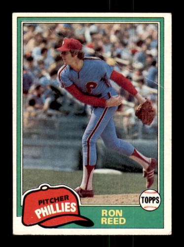 1981 Topps #376 Ron Reed EXMT/NM Phillies 229469 | eBay