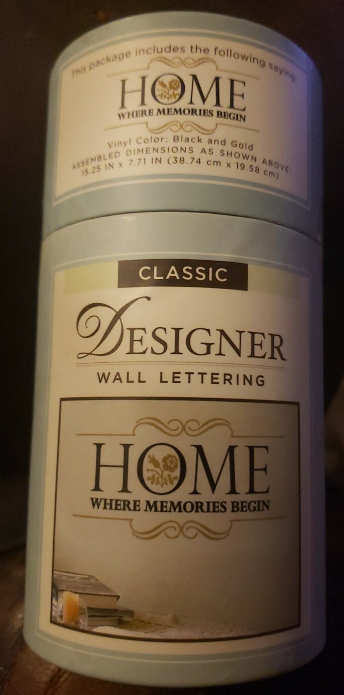 DCWV Home Removable Vinyl Wall Lettering HOME WHERE MEMORIES BEGIN 15×8 ...