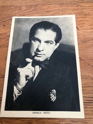 old - donald peers promotional card ( welsh singer ) | eBay Australia