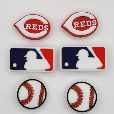 MLB Cincinnati Reds Baseball Team For Crocs Shoe Charms Jibbitz - 6 ...