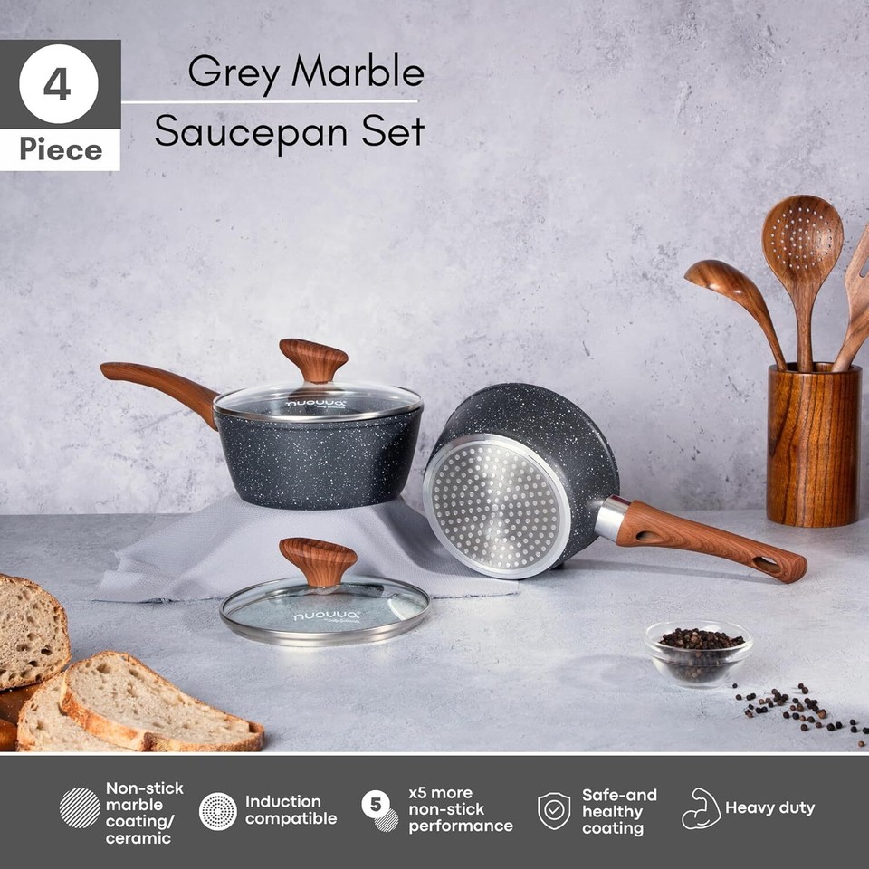 Marble Cookware Collection: Frying Pans, Woks, Sauté Pans, and ...